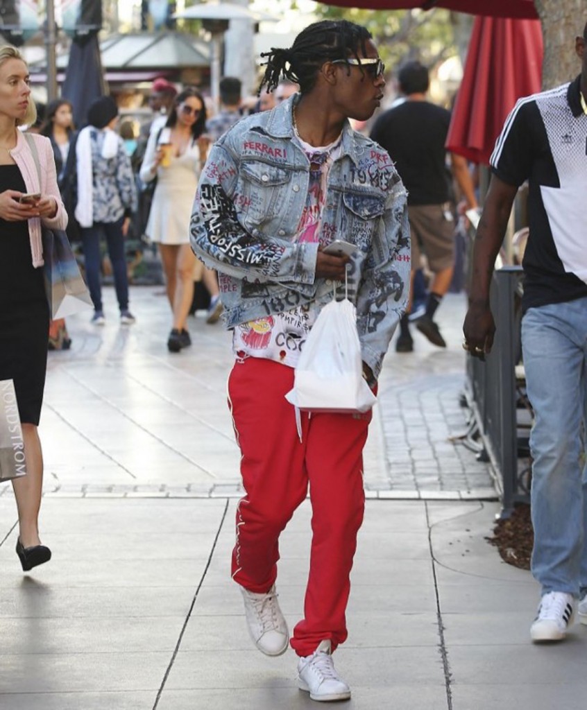 Get The Look: ASAP Rocky in Himumimdead Denim Jacket & Gosha ...