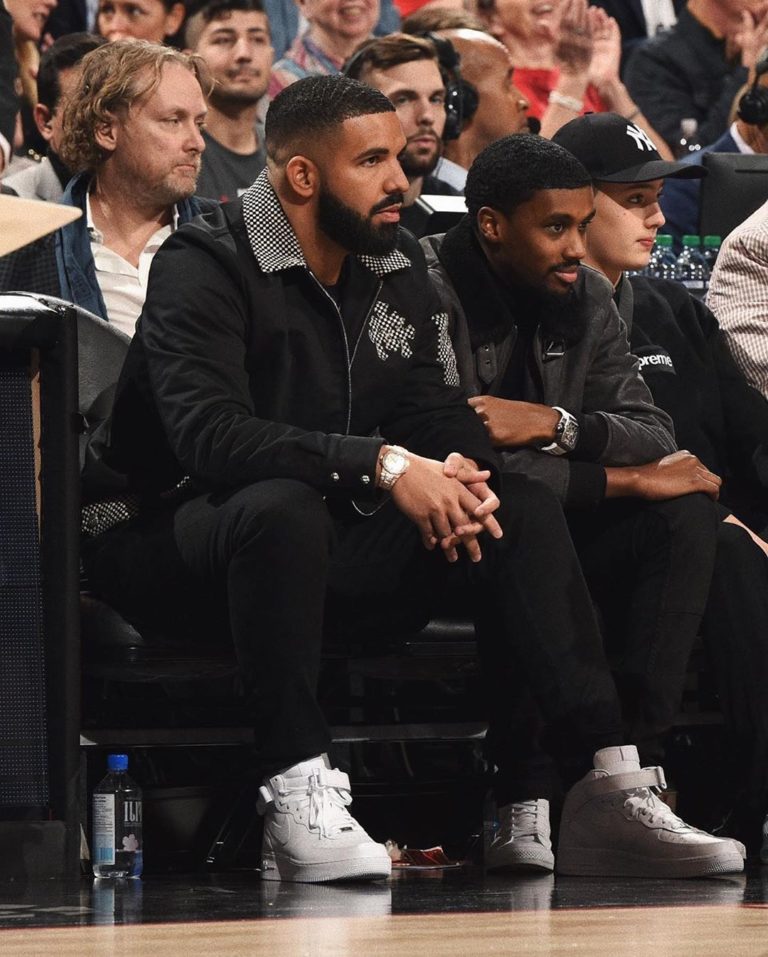 SPOTTED: Drake sits Courtside with Future the Prince in Chrome Hearts ...