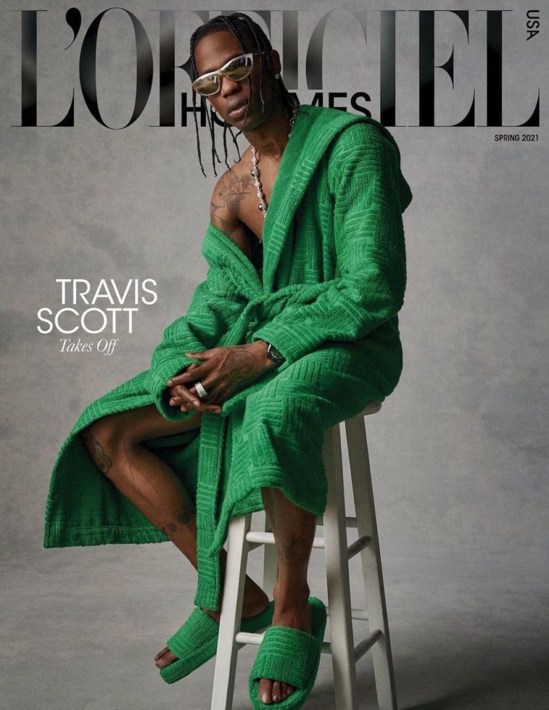 SPOTTED: Travis Scott covers L’OFFICIEL USA Magazine in Bottega Veneta ...