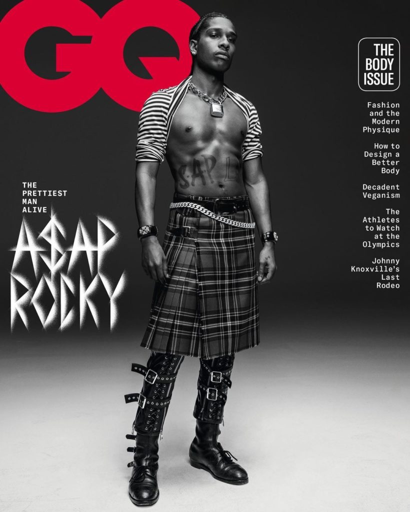 SPOTTED: ASAP Rocky in Vivienne Westwood & Chanel for American GQ ...