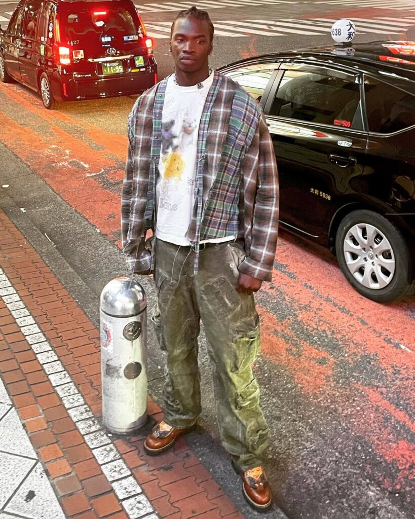 SPOTTED: Lancey Foux Takes Some Time in Japan Wearing NEEDLES, Louis ...